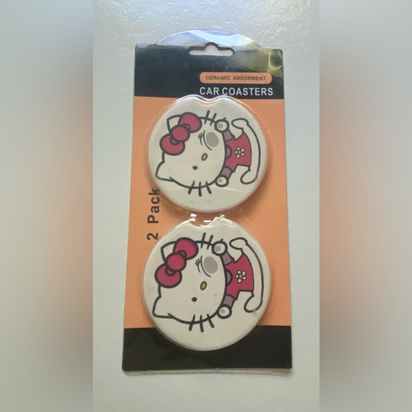 Other | Hello Kitty Car Coaster 2pk | Poshmark
